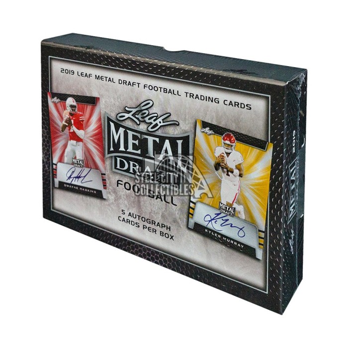 2019 Leaf Metal Draft Football Hobby Box | Steel City Collectibles