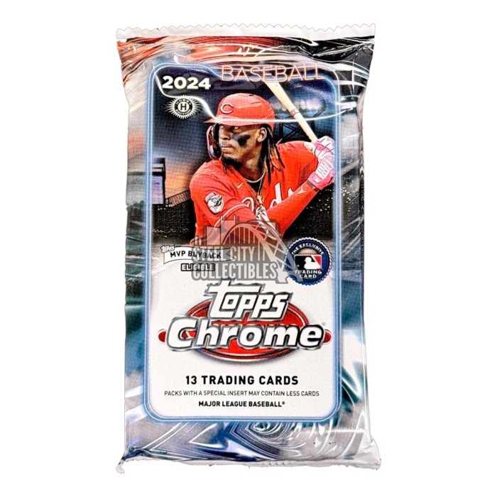 2024 Topps Chrome Baseball Jumbo Hobby Pack | Steel City Collectibles