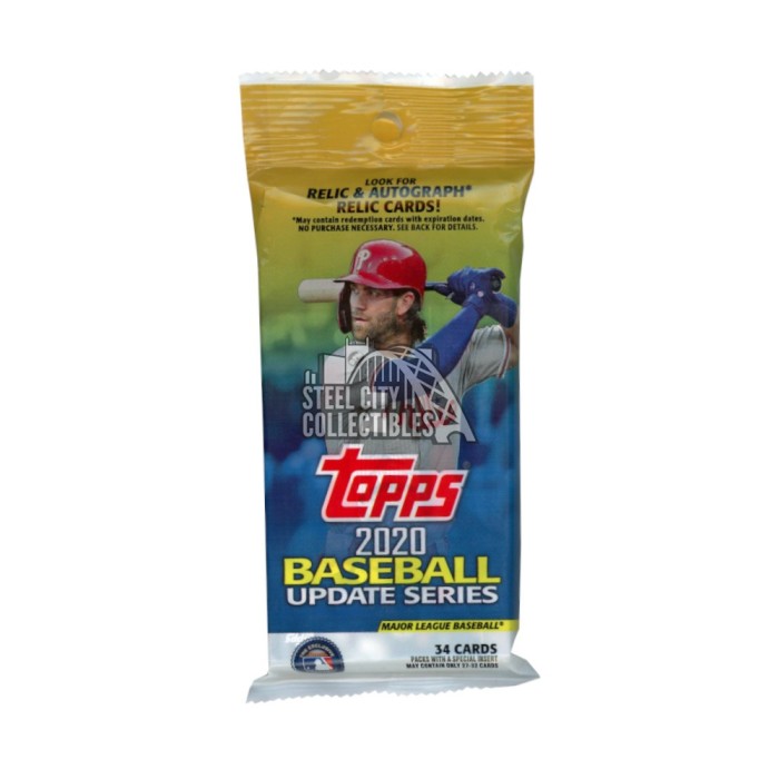 2020 Topps Update Baseball Fat Pack | Steel City Collectibles
