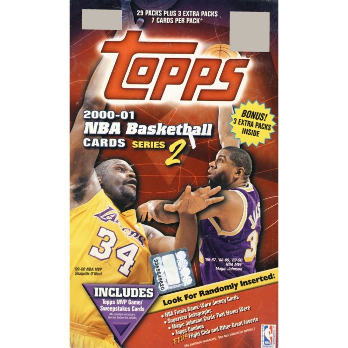 2000-01 Topps Series 2 Basketball 32ct Retail Box | Steel City Collectibles