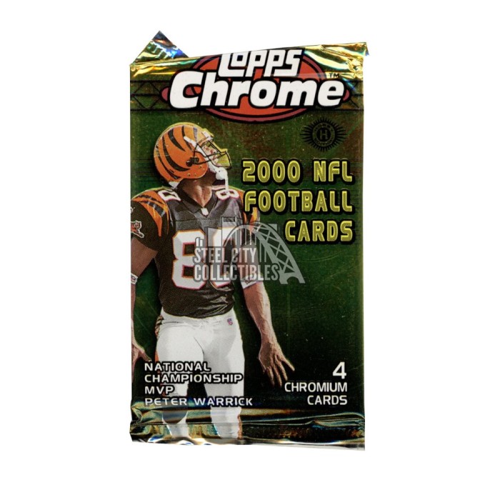 2000 Topps Chrome Football Hobby Pack | Steel City Collectibles