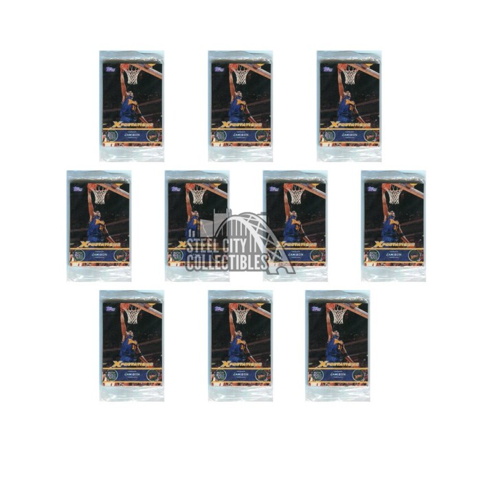 2001-02 Topps Xpectations Basketball Sealed 6-Card Promo Pack - 10-Pack ...
