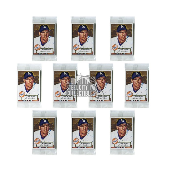 2001 Topps Heritage Baseball Sealed 3-Card Promo 10-Pack Lot | Steel ...