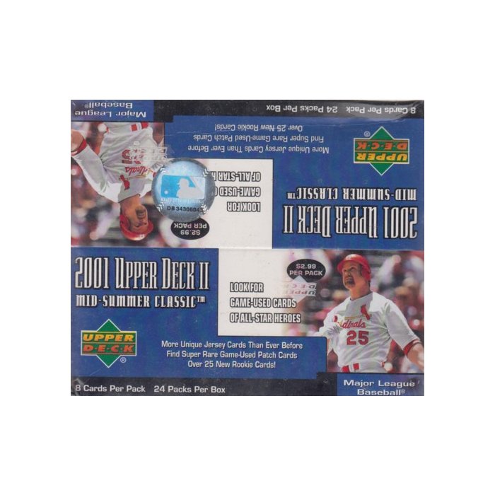 2001 Upper Deck Series 2 Baseball 24ct Retail Box Steel City Collectibles