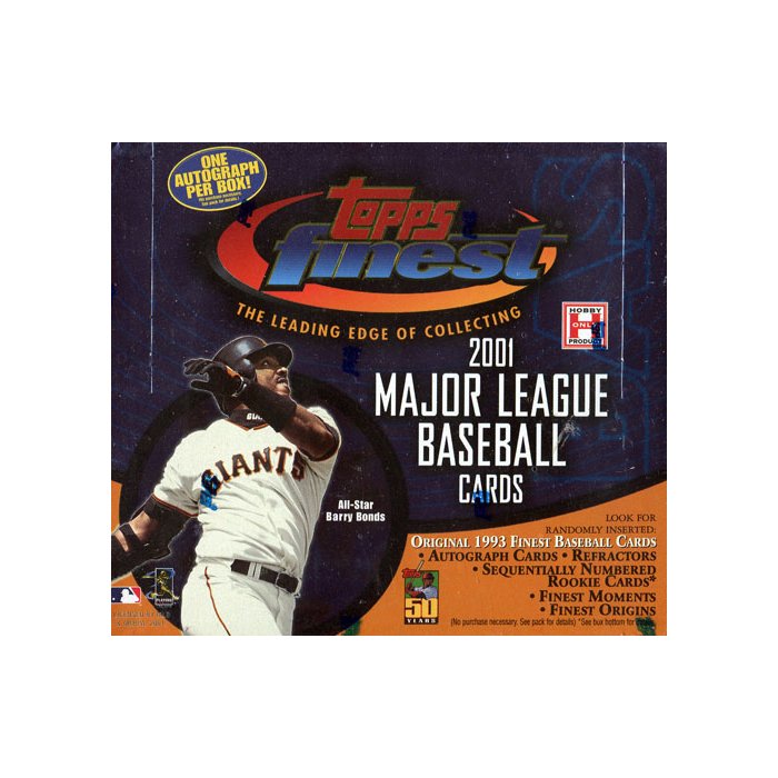 2001 Topps Finest Baseball Hobby Box | Steel City Collectibles