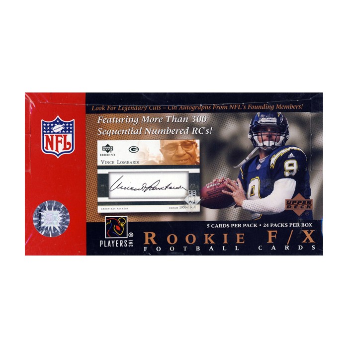 2001 Upper Deck Rookie F/X Football Hobby Box | Steel City Collectibles