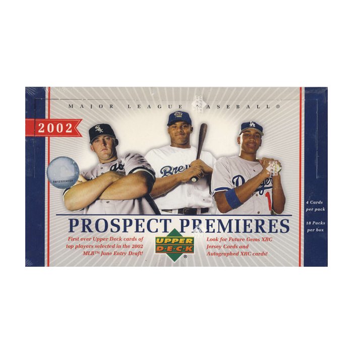 2002 Upper Deck Prospect Premieres Baseball Hobby Box | Steel City Collectibles