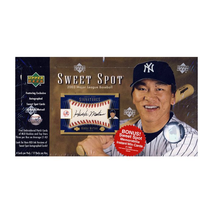 2003 Upper Deck Sweet Spot Baseball Hobby Box | Steel City Collectibles