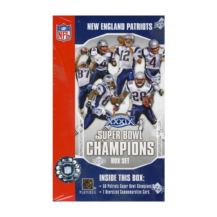 2005 Upper Deck New England Patriots Super Bowl Champions Box Set ...