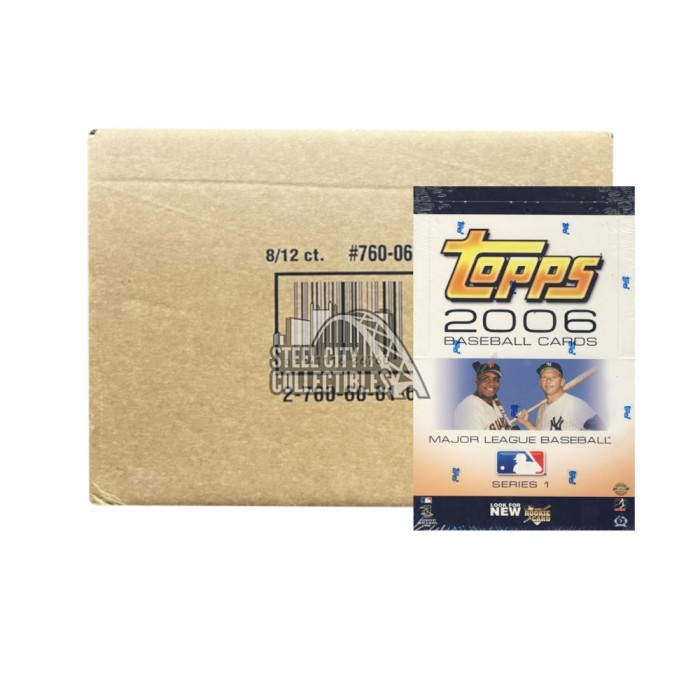 2006 Topps Series 1 Baseball Hobby Jumbo 8-Box Case | Steel City ...