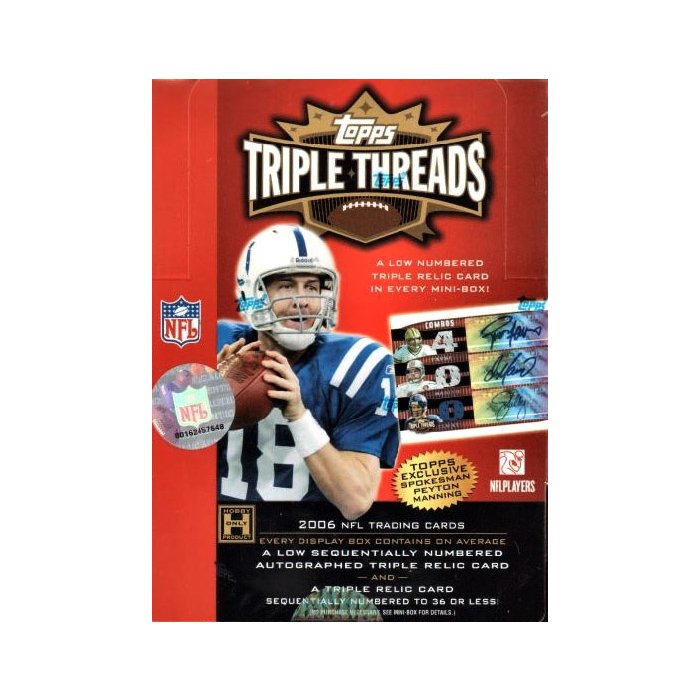 2006 Topps Triple Threads Football Hobby Box | Steel City Collectibles