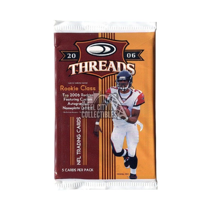 2006 Donruss Threads Football Retail Pack - White | Steel City Collectibles