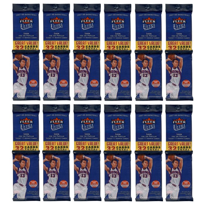 2007-08 Fleer Ultra Basketball Rack Pack 12-Pack Lot | Steel City ...