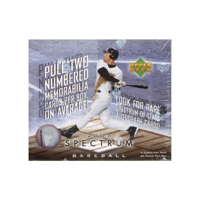 2007 Upper Deck Spectrum Baseball Hobby Box | Steel City Collectibles