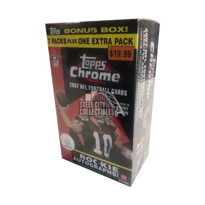 2007 Topps Chrome Football 8 Pack Blaster Box | Steel City Collectibles