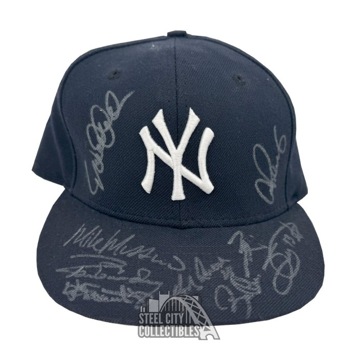 New York Yankees 2007 Autographed New Era Baseball Cap Hat - JSA LOA ...