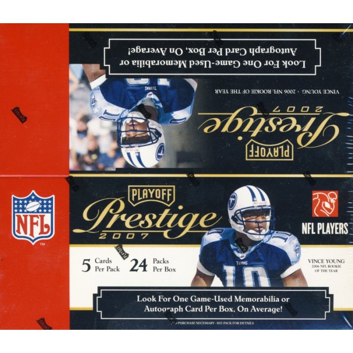 2007 Playoff Prestige Football 24ct Retail Box | Steel City Collectibles