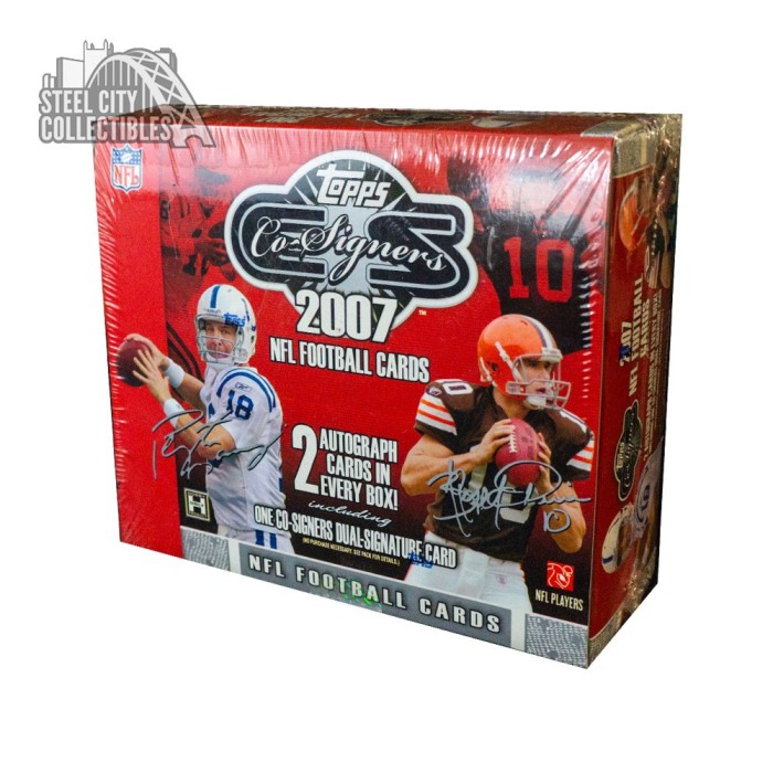 2007 Topps Co-Signers Football Hobby Box | Steel City Collectibles