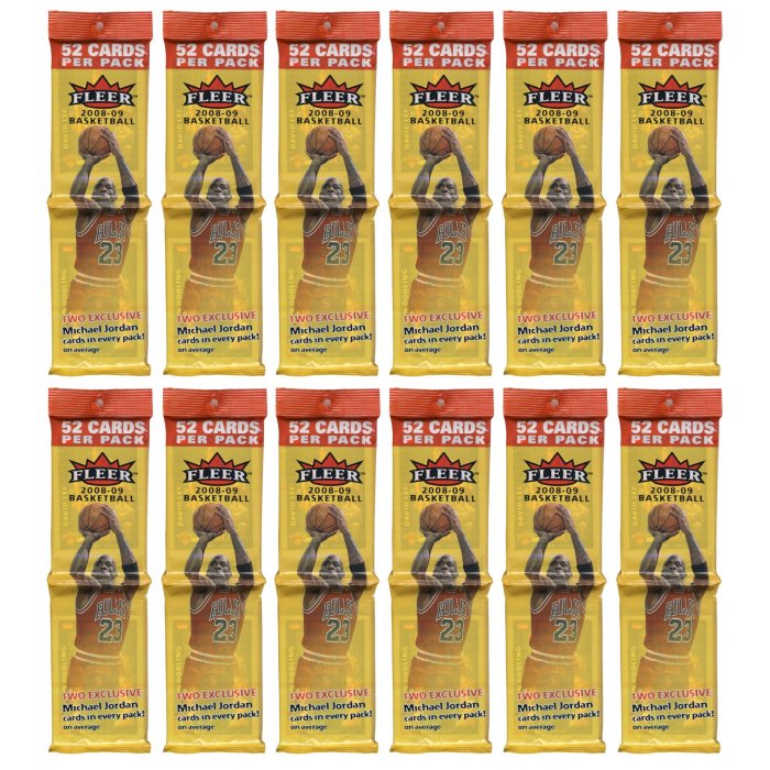 2008-09 Fleer Basketball Rack Pack 12-Pack Lot | Steel City Collectibles