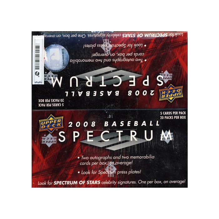 2008 Upper Deck Spectrum Baseball Hobby Box | Steel City Collectibles