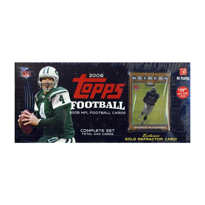 2008 Topps Football Complete Factory Set with Exclusive Gold Refractor ...