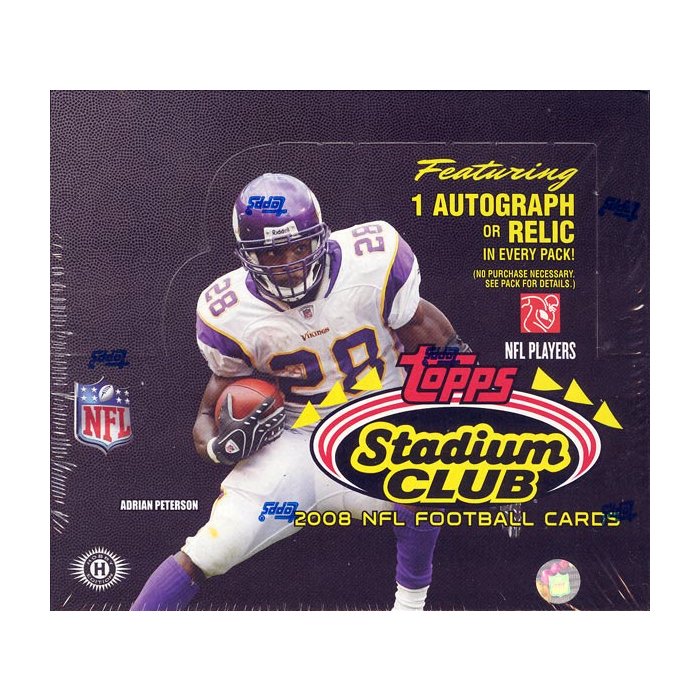 2008 Topps Stadium Club Football Hobby Box | Steel City Collectibles