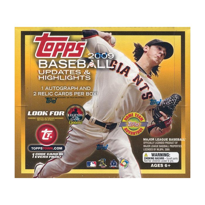 2009 Topps Updates & Highlights Baseball Jumbo HTA Box | Steel City ...