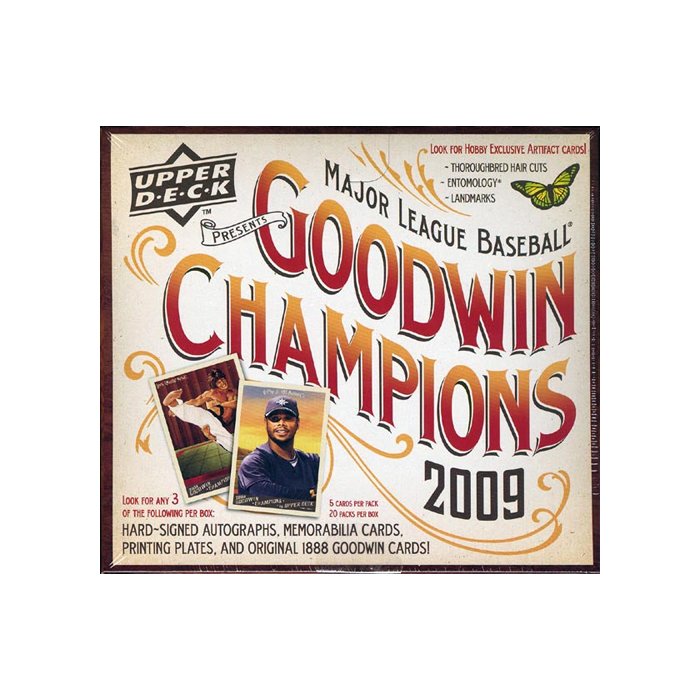 2009 Upper Deck Goodwin Champions Baseball Hobby Box | Steel City ...