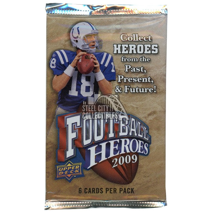 2009 Upper Deck Heroes Football Retail Pack | Steel City Collectibles