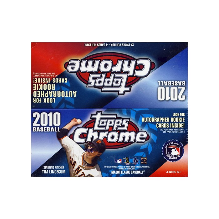 2010 Topps Chrome Baseball Retail Box | Steel City Collectibles