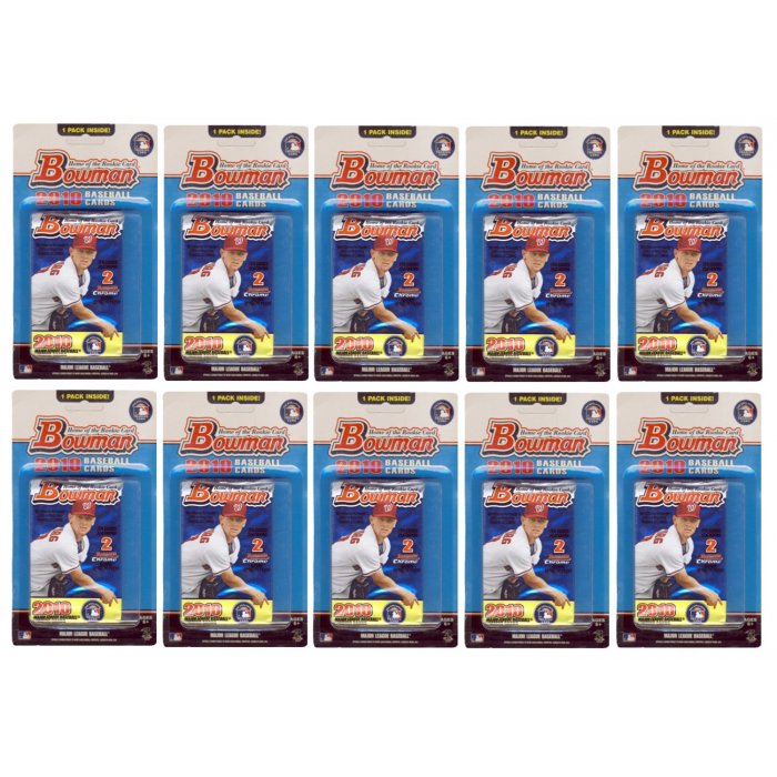 2010 Bowman Baseball Blister Retail 19-Pack Lot | Steel City Collectibles