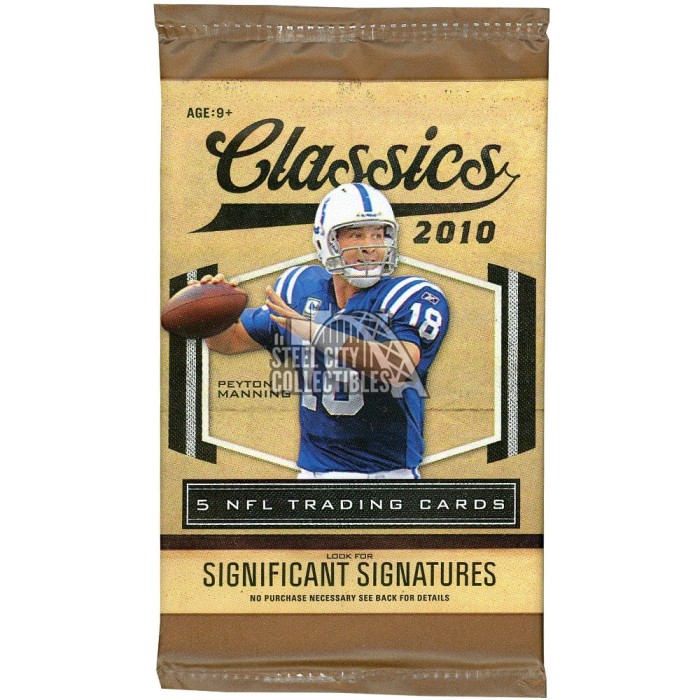 2010 Panini Classics Football Blaster Pack | Steel City Collectibles