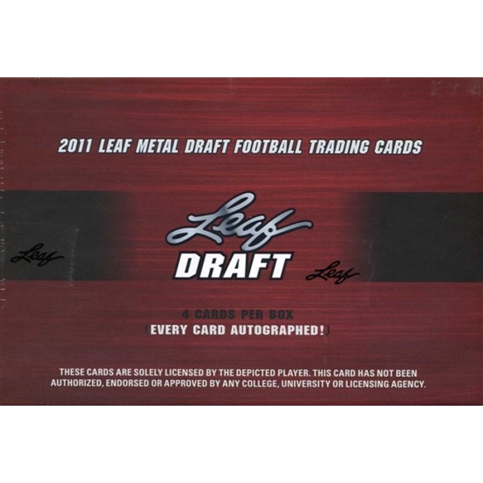 2011 Leaf Metal Draft Football Hobby Box | Steel City Collectibles