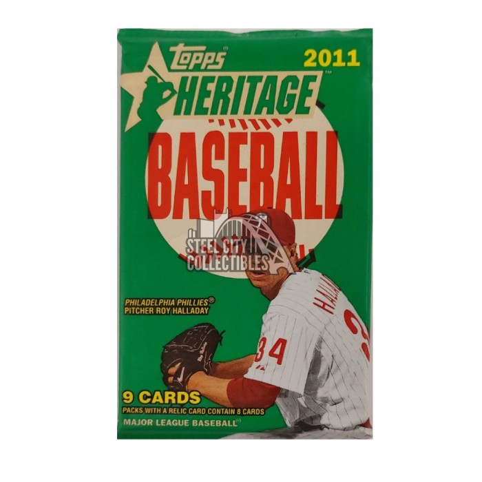 2011 Topps Heritage Baseball Retail Pack | Steel City Collectibles