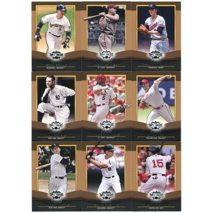 2011 Topps Triple Threads Baseball 100-Card Sepia Parallel Base Set ...
