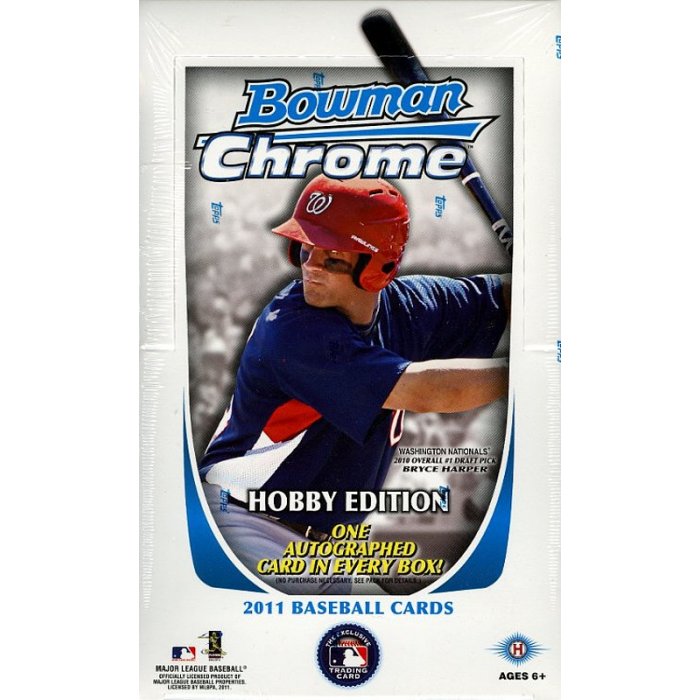 2011 Bowman Chrome Baseball Hobby Box | Steel City Collectibles