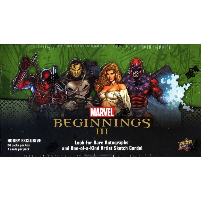 2012 Upper Deck Marvel Beginnings III Hobby Box | Steel City Collectibles