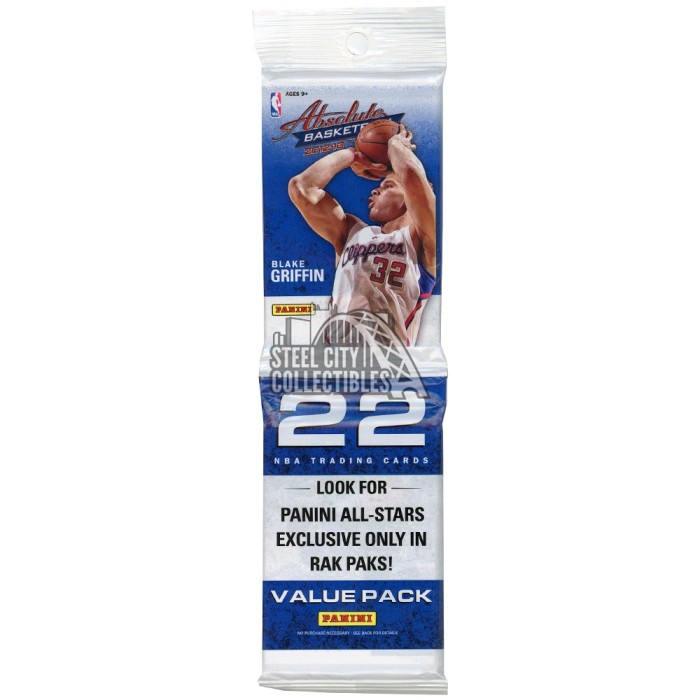 2012-13 Panini Absolute Basketball Rack Pack | Steel City Collectibles
