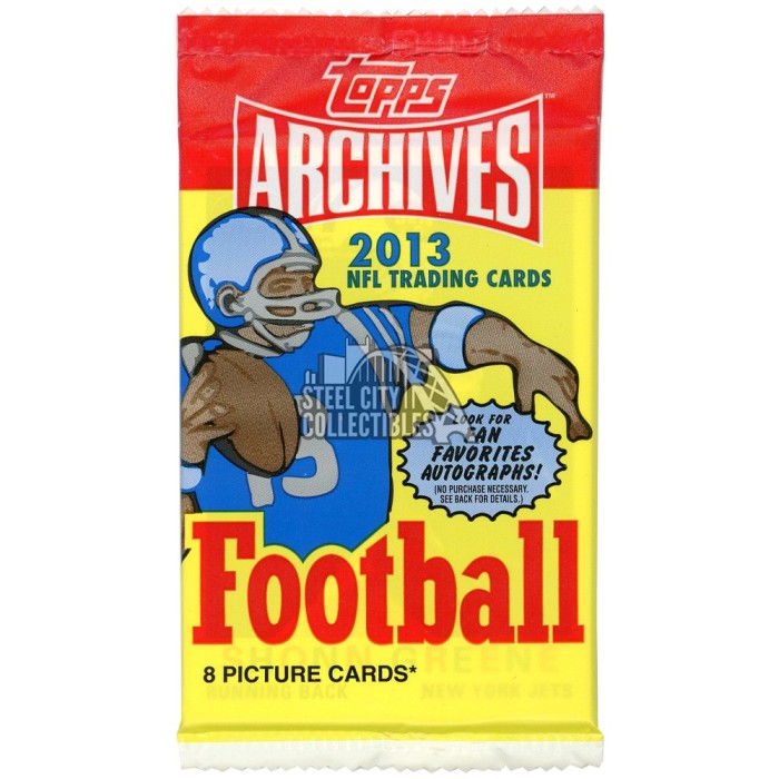 2013 Topps Archives Football Blaster Pack | Steel City Collectibles