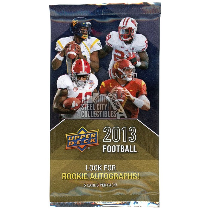 2013 Upper Deck Football Blaster Pack | Steel City Collectibles