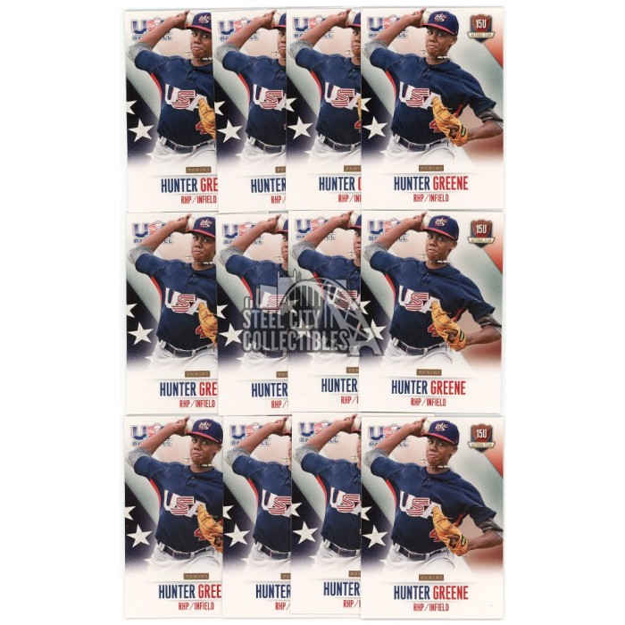 Hunter Greene 2014 Panini USA Baseball Box Set Card #49 12 Count Lot ...