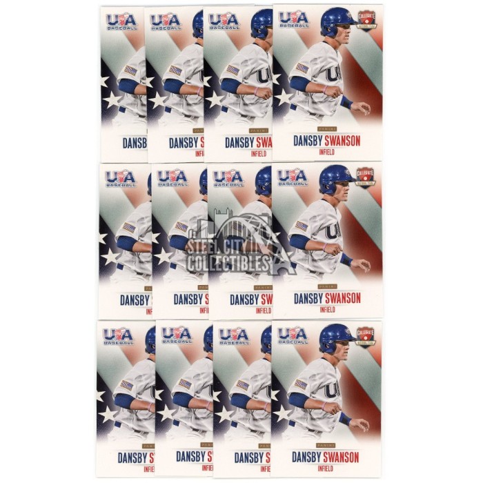 Dansby Swanson 2014 Panini USA Baseball Box Set Card #8 12 Count Lot ...