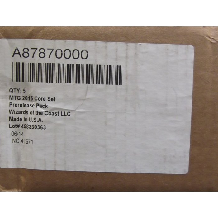 Magic the Gathering 2015 Core Set Prerelease Pack Box | Steel City ...