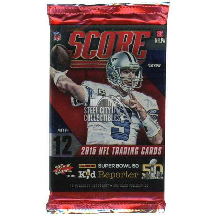 2015 Panini Score Football Blaster Pack | Steel City Collectibles