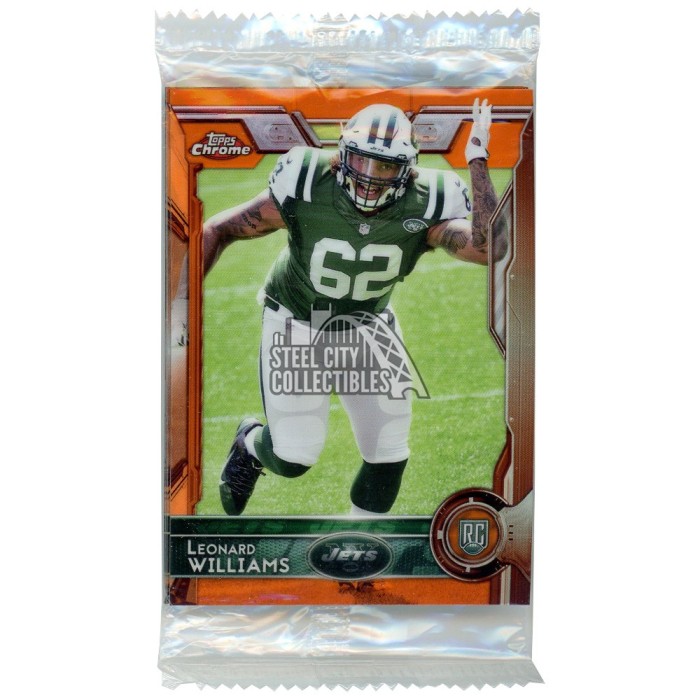 2015 Topps Chrome Football Hanger Bonus Pack (Orange) | Steel City ...