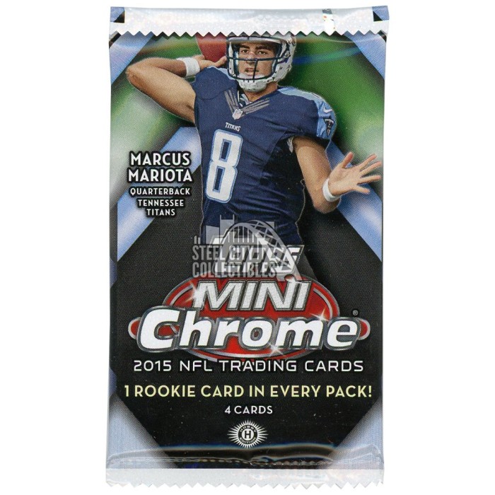 2015 Topps Chrome Mini Football Hobby Pack | Steel City Collectibles