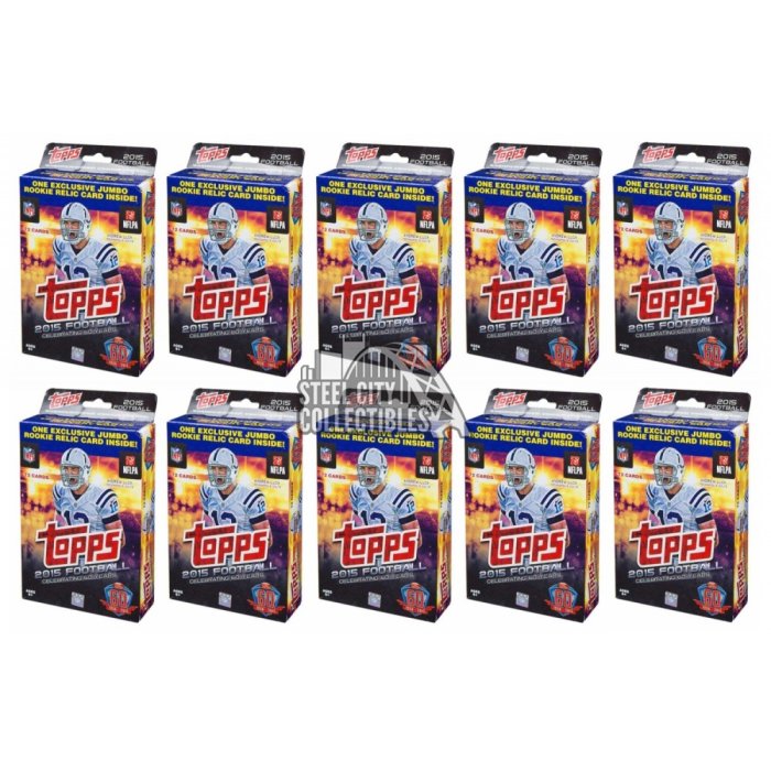 2015 Topps Football Hanger 10-Pack Lot | Steel City Collectibles
