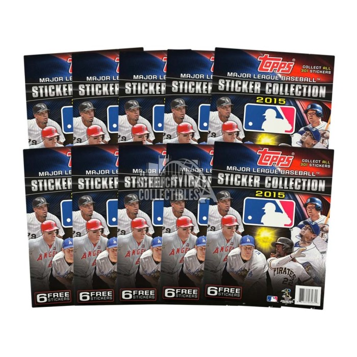 2015 Topps MLB Sticker Album - Lot of 10 | Steel City Collectibles