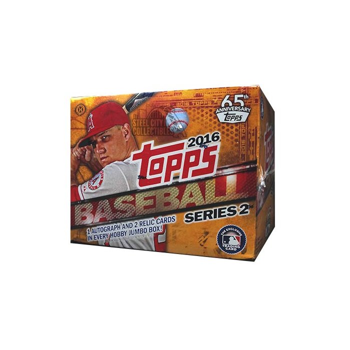 2016 Topps Series 2 Baseball HTA Jumbo Hobby Box | Steel City Collectibles