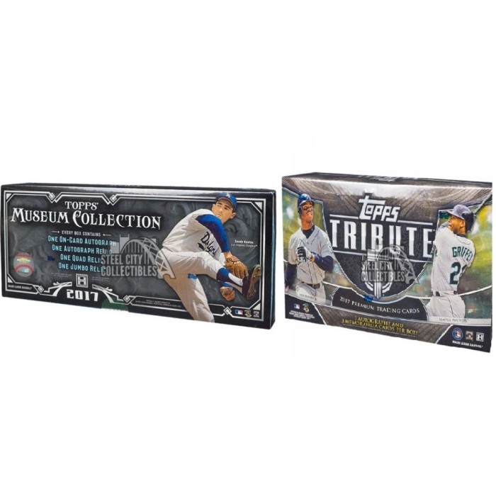 2017 Topps Museum Collection & Tribute Baseball Hobby Box Random Pack ...